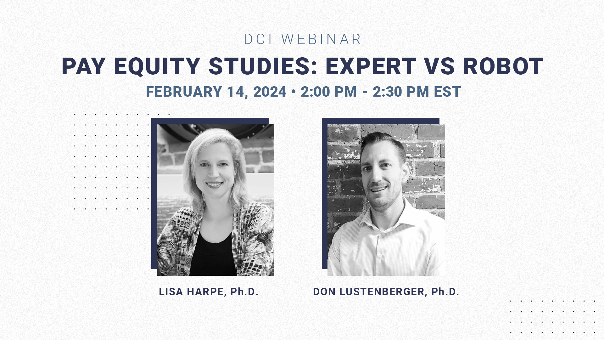 Webinar Access: Pay Equity Studies: Expert vs Robot